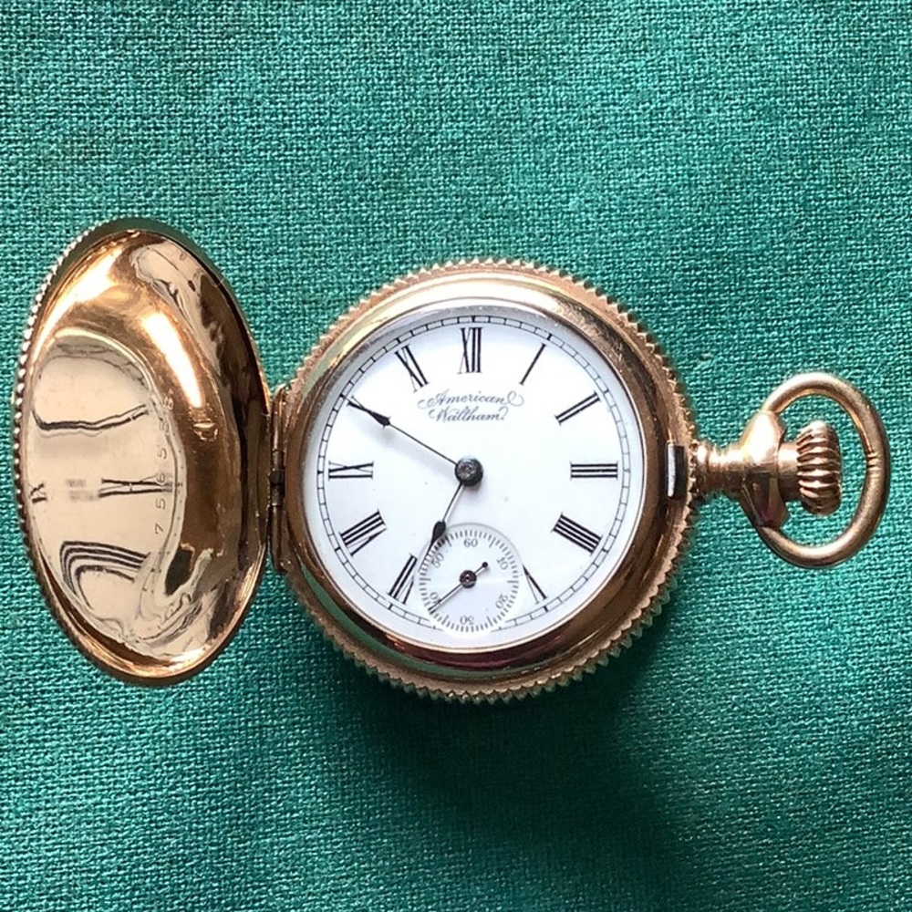 Vintage American Waltham Pocket Watch Gold - Gem
